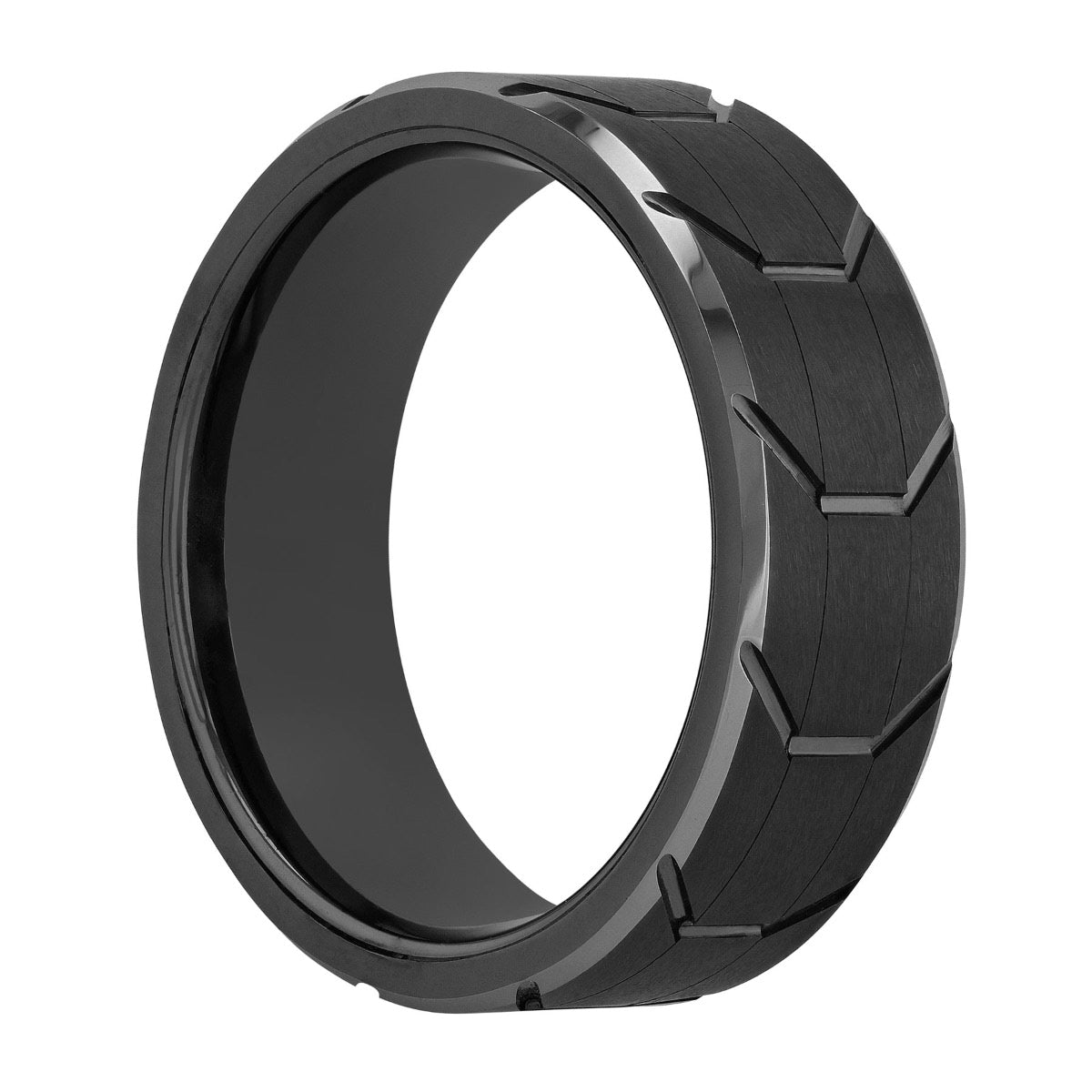 Tungsten Pattern Satin Finish Men's Band, 8MM – Jordan Jack